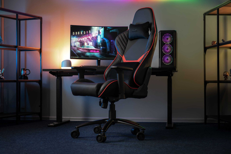 2E Gaming Chair HIBAGON II Black/Red (2E-GC-HIB-BKRD)