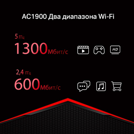 Router Mercusys MR50G Двухдиапазонный гигабитный Wi-Fi роутер оптика