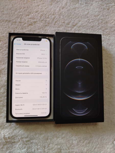 IPhone 12 Pro  128GB LL/A Yomkost 100 %