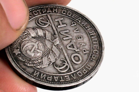 1 рубль 1924г. СССР, серебро, оригинал.