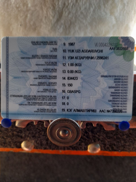 Zil130 sotiladi 1987yil yoqilğisi metan