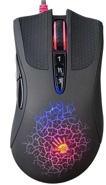 Проводная игровая мышь Bloody A90 BLACK Light Strike Gaming Mouse