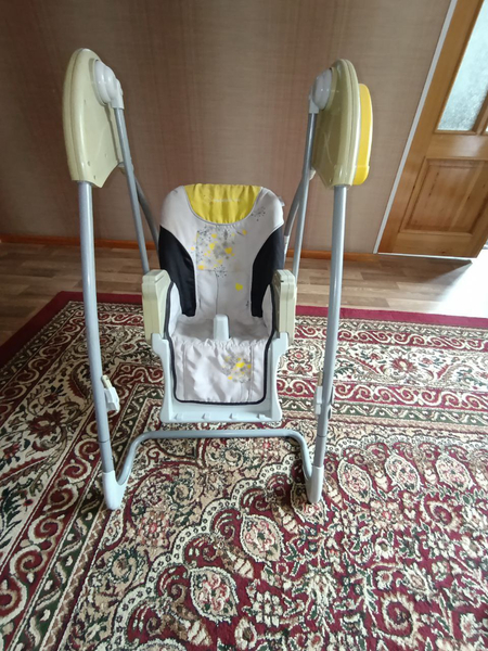 Детский стул для кормления и качеля. 2 в 1ом.