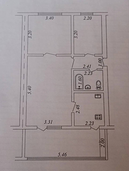 3/2/4 Кирпич балкон 2*6 метров (налоговая)