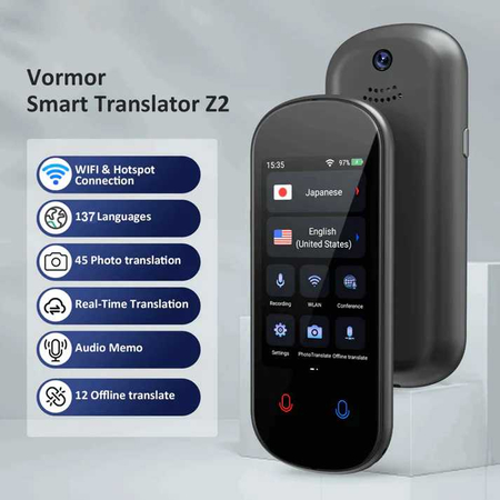 Ai Z2 Устройство для перевода языка, новейший голосовой переводчик