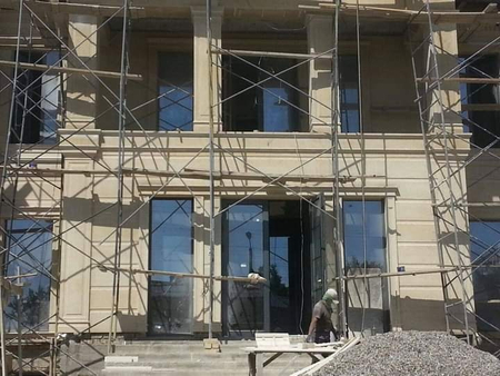 Травертин мрамор Гранит кабанчик фасад ишлари киламиз