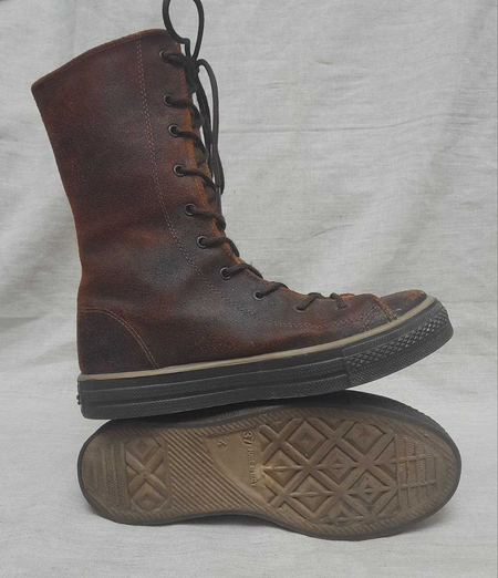 Кожаные сникерсы BASIC / Made in Italy.