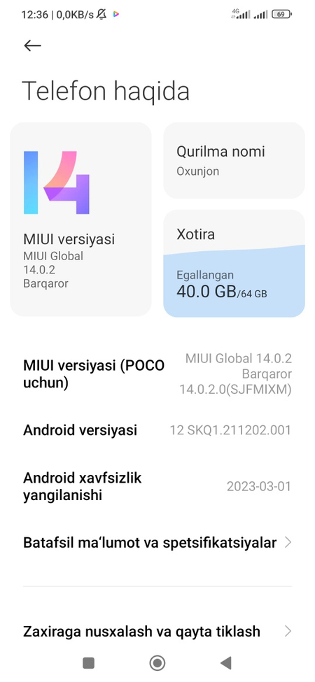 POCO M3 Power Black . 4GB RAM. 64GB ROM