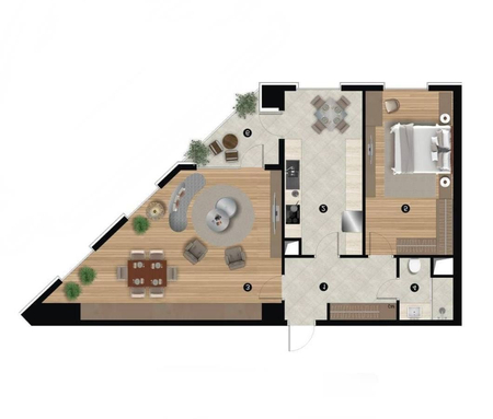 Akay City Продается 3 комнатная коробка Дархан
