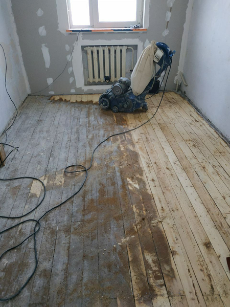 Shlifofka pol parket tarket laminant restavratsiya lakirofka plintus
