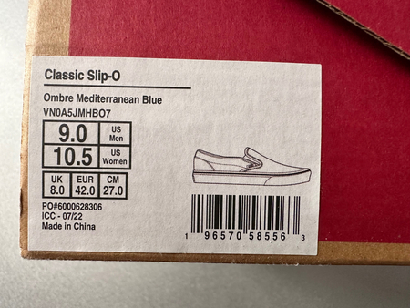 Vans Classic Slip-o
Ombre Mediterranean Blue