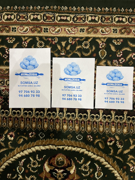 Somsa gumma uchun qogoz paket