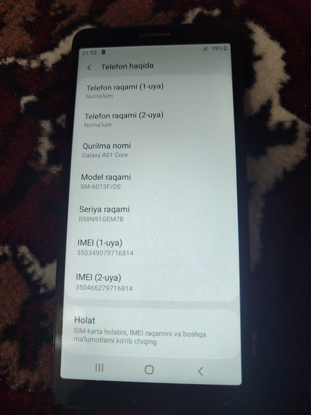 Samsung Galaxy A01 core
