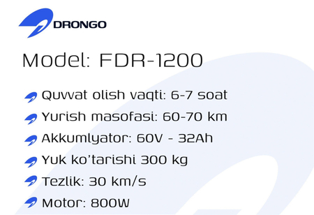 Skuter 3 balonli FDR-1200 model