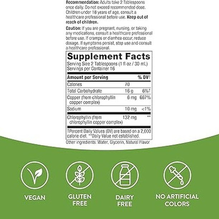 Nature's Way Chlorofresh, жидкий хлорофилл, поддерживает здоровую кожу