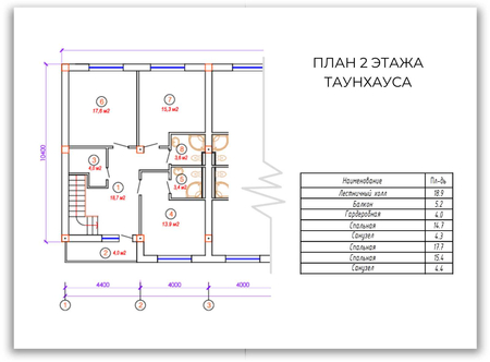 Таунхаус за городом 153 м2 тип 1 в Pargos Eco City