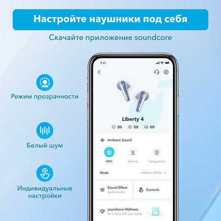 Беспроводные наушники Anker Soundcore Liberty 4 (Рассрочка есть) Black