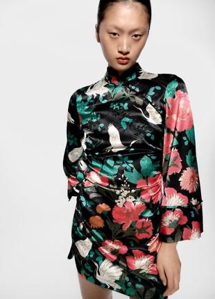 Платье ZARA японский стиль