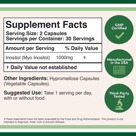Duble Wood Inositol 1000mg