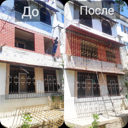 Установка  козырьки  роликов  для беля + Решётки  !    Ойбек.