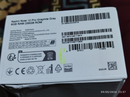 Redmi note 12 pro 8/256