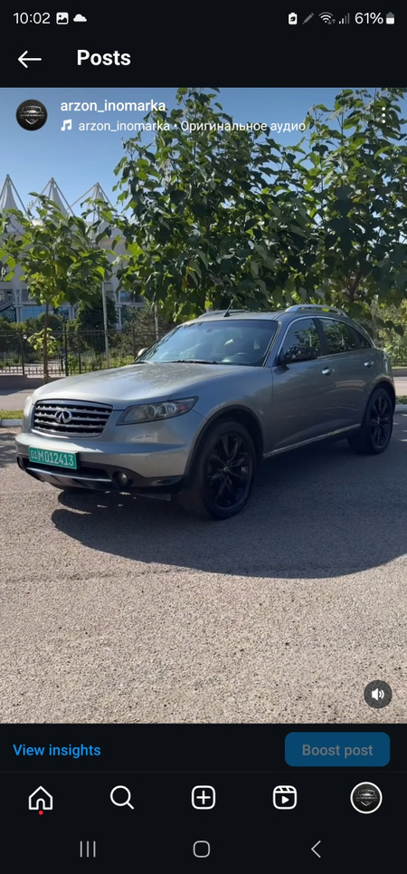 Infiniti fx350 sotuda