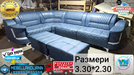 Yumshoq mebellarimizga kafolat beriladi