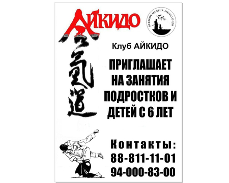 Спорт ЗАЛ Айкидо для детей