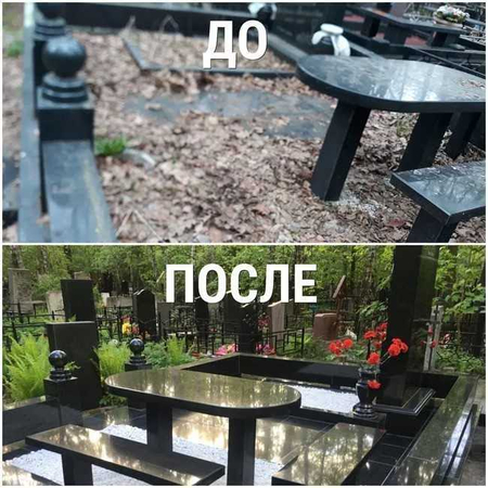 Уборка Мойка могил