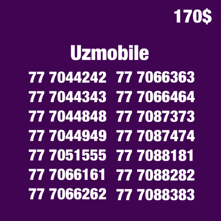 Uzmobile chiroyli gold raqamlari/ Красивые золотые номера Uzmobile