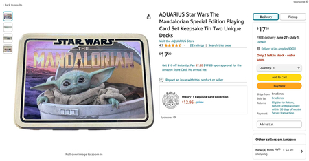 Игральные карты Star Wars Mandalorian