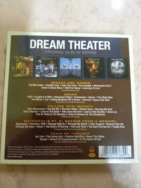 Продам BOX SET из пяти оригинальных альбомов группы DREAM THEATER.