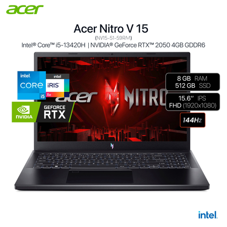 Acer Nitro V 15 Intel® Core™ i5-13420H RTX™ 2050 4GB 8/512GB 15,6