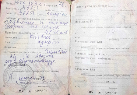 Иж мотоцикл запчастлары менен бирге сатылады: