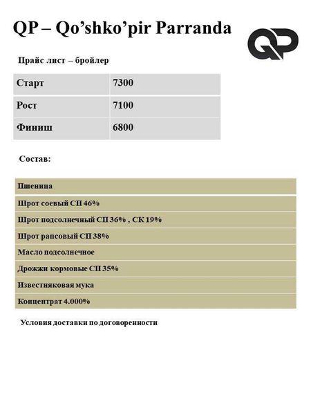 Omuxta yem maxsulotlari