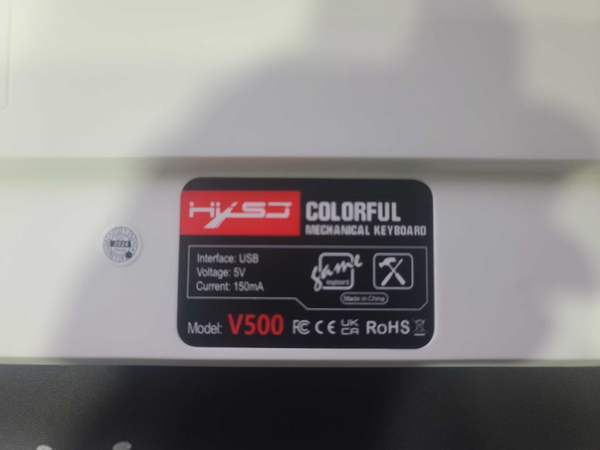 HXSJ V500 Mechanical Keyboard Red Switch Silent