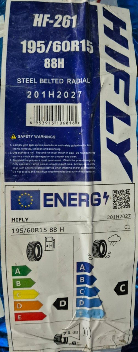 HiFly 195/60R15 всесезонные баллоны