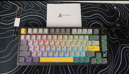 Игровая механическая клавиатура Ajazz AK820 Pro + Кейкапы в подарок