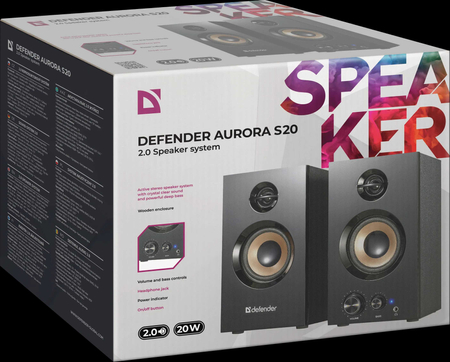 продам новый Defender S20 Aurora/AUX/20 ватт/Разъем для наушников