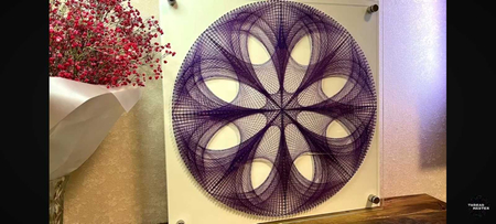 Картина в стиле String Art