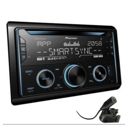 Pioneer fh s 725 bt b/u mafon 100% orginal yaxshi holatda mikrafon bn
