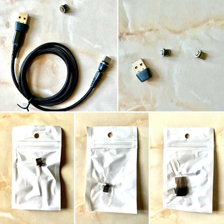 Магнитный зарядный провод/кабель (USB переходник, iPhone, Type C)