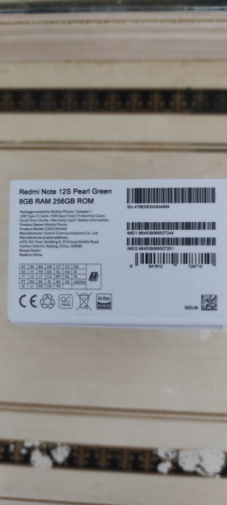 Redmi not 12 s 8.256G