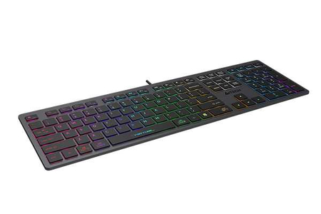 Клавиатура проводная A4Tech FX60 USB Grey Neon backlit
