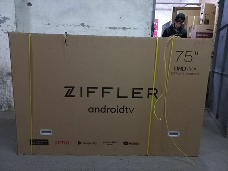 Телевизор ZIFFLER 75A850 SMART 4K android
