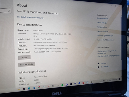 Мощный ноутбук DELL Latitude E7450