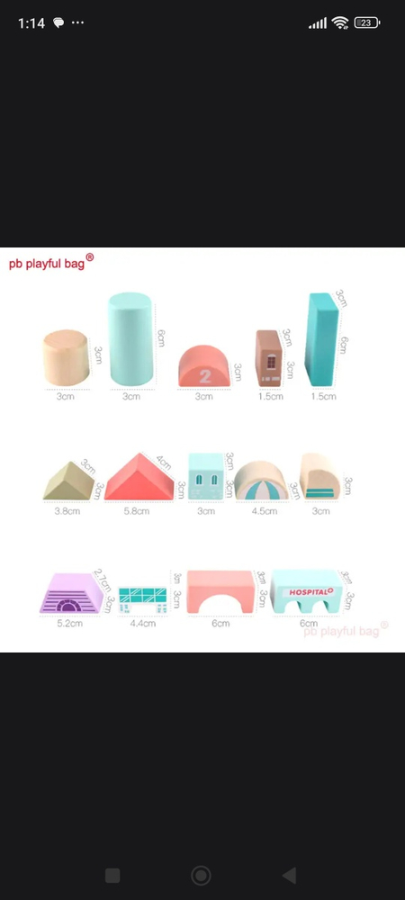 Детский деревянный конструктор 
Magic color sity