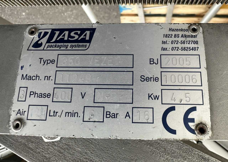Jasa 350FP вертикальный упаковщик