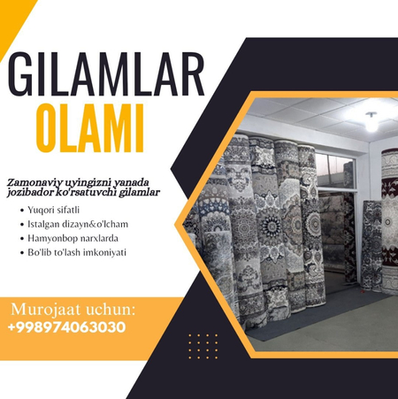Gilam bolip tolash
