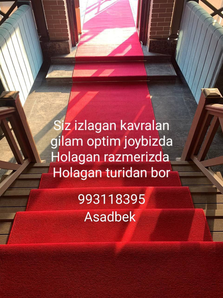 Kavralan gilam optim sotamiz ustanofka qilmiz
